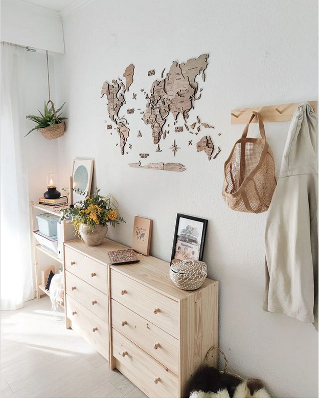 June decor inspo | Wooden World Map
