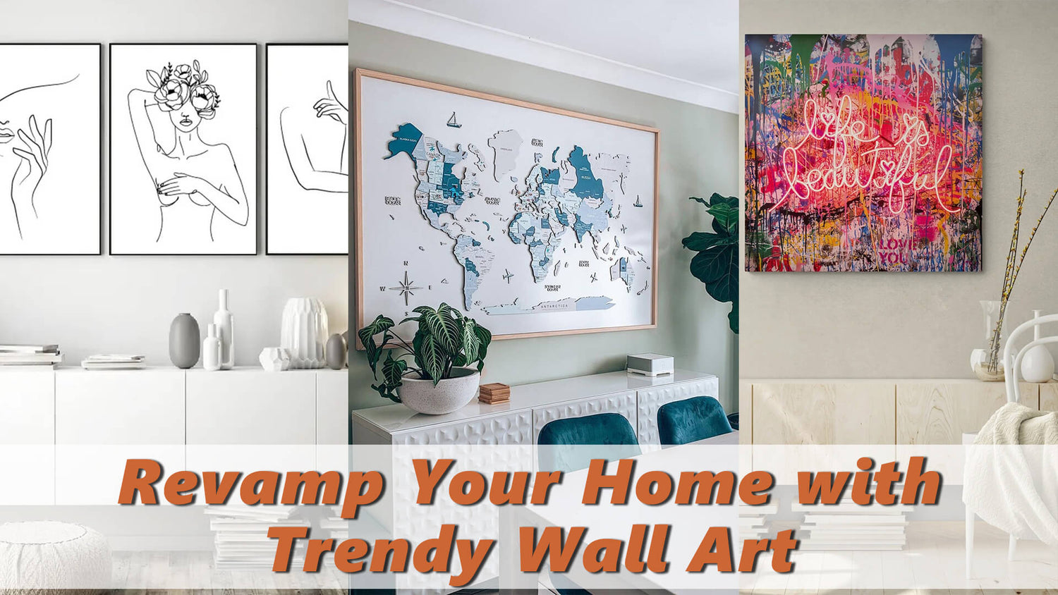 Revamp Your Home with Trendy Wall Art – Wooden World Map