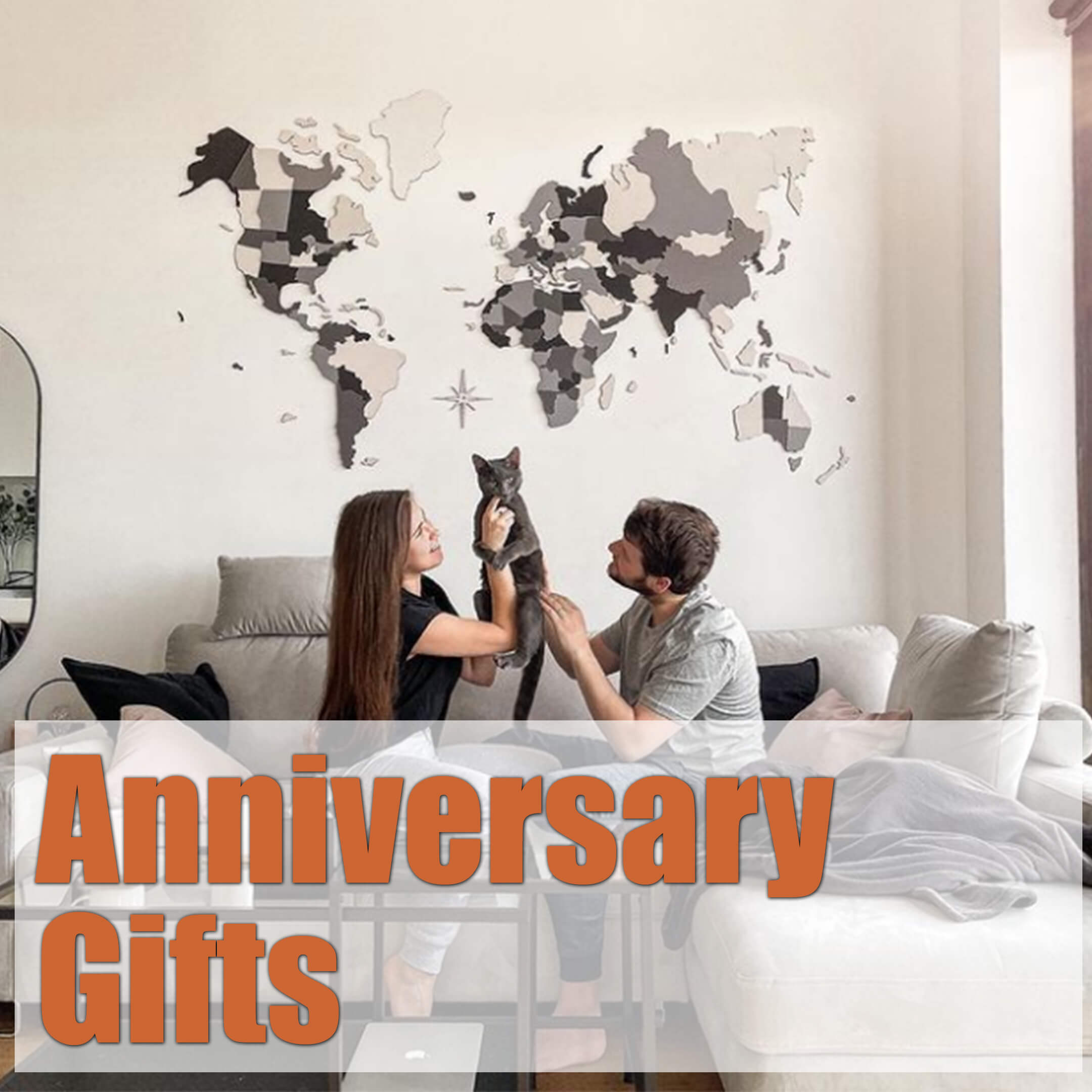 Anniversary Gifts | Show Your Appreciation with a Wooden Map – Wooden ...