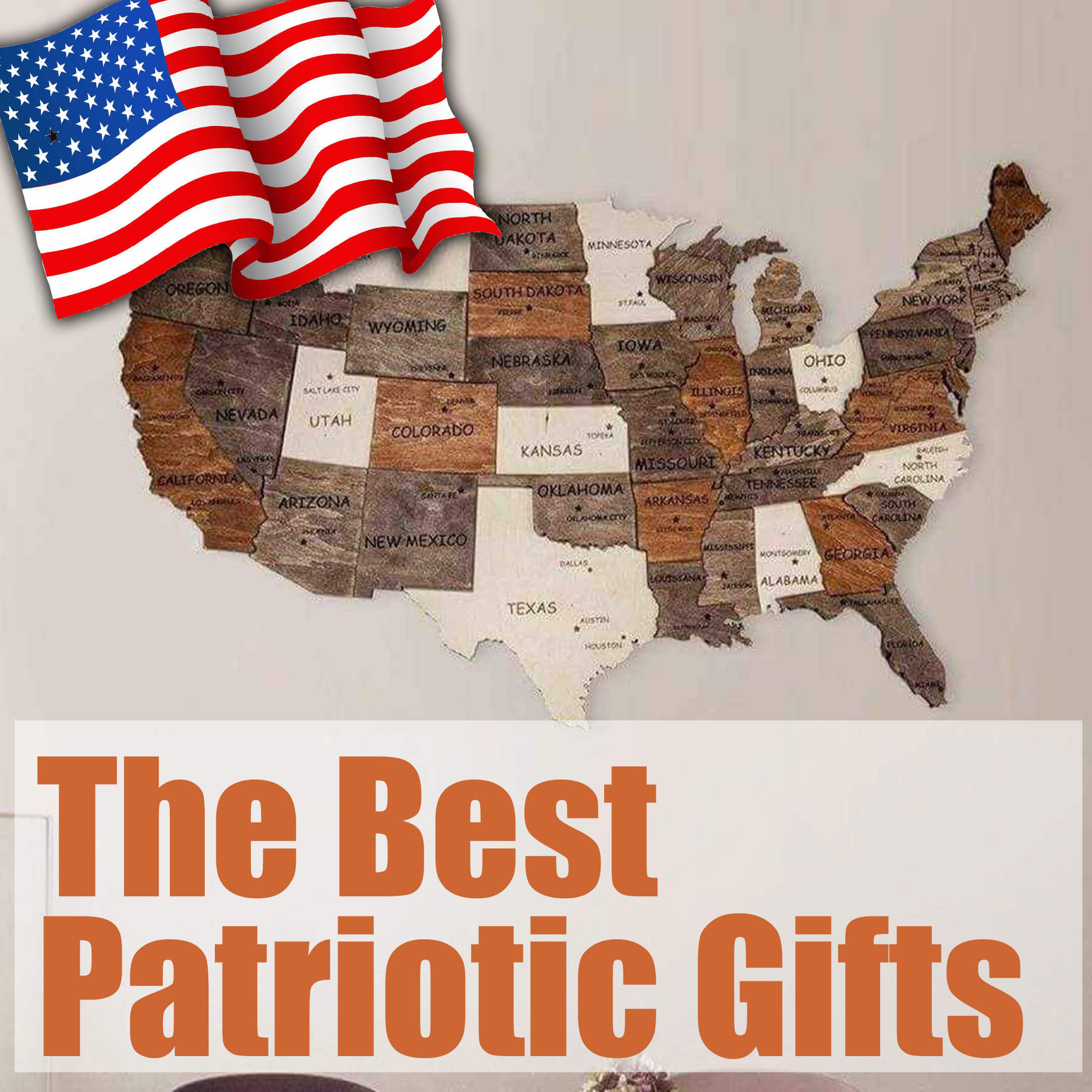 Patriotic Gifts | Wooden US Map – Wooden World Map