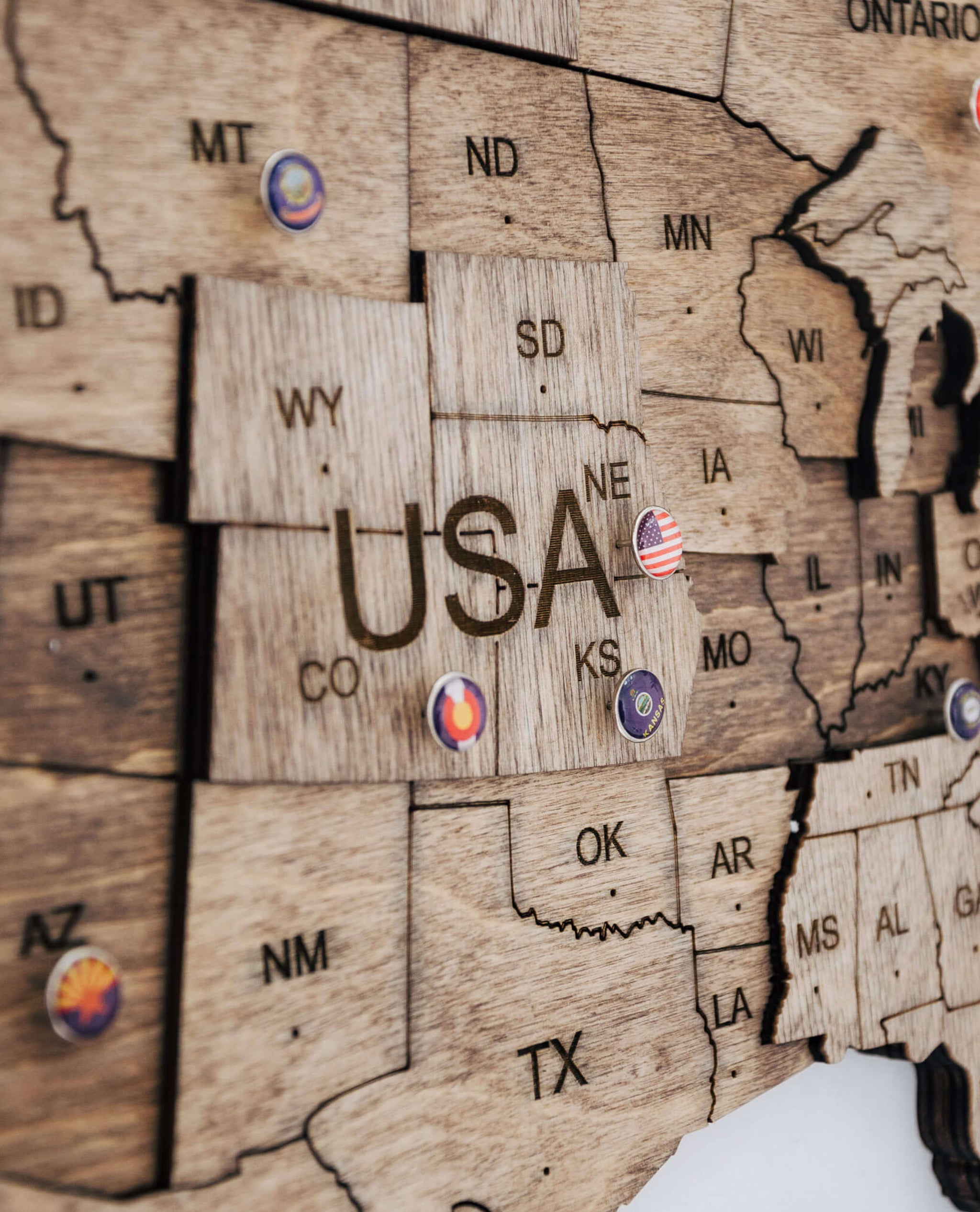 Mapamundi de madera para tu hogar | Mural – Wooden World Map